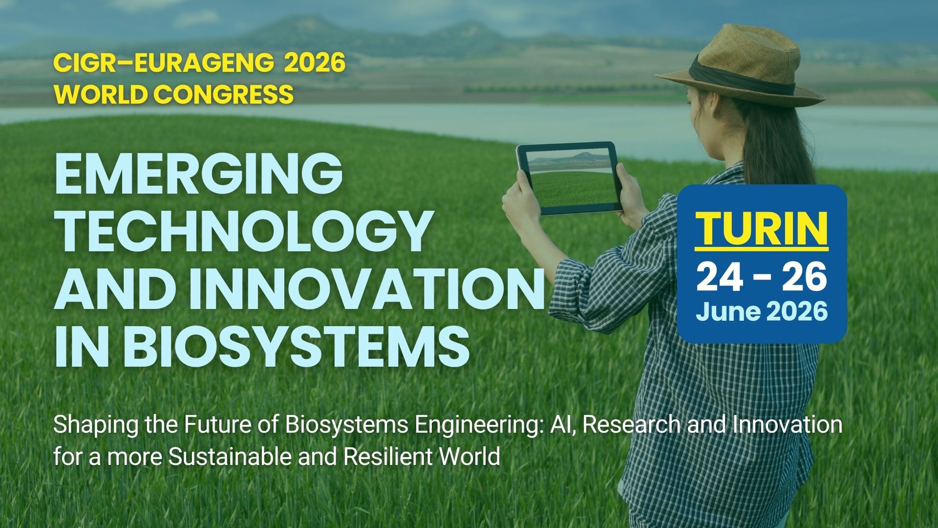EurAgEng Announces the Joint CIGR–EurAgEng World Congress 2026 in Turin ...